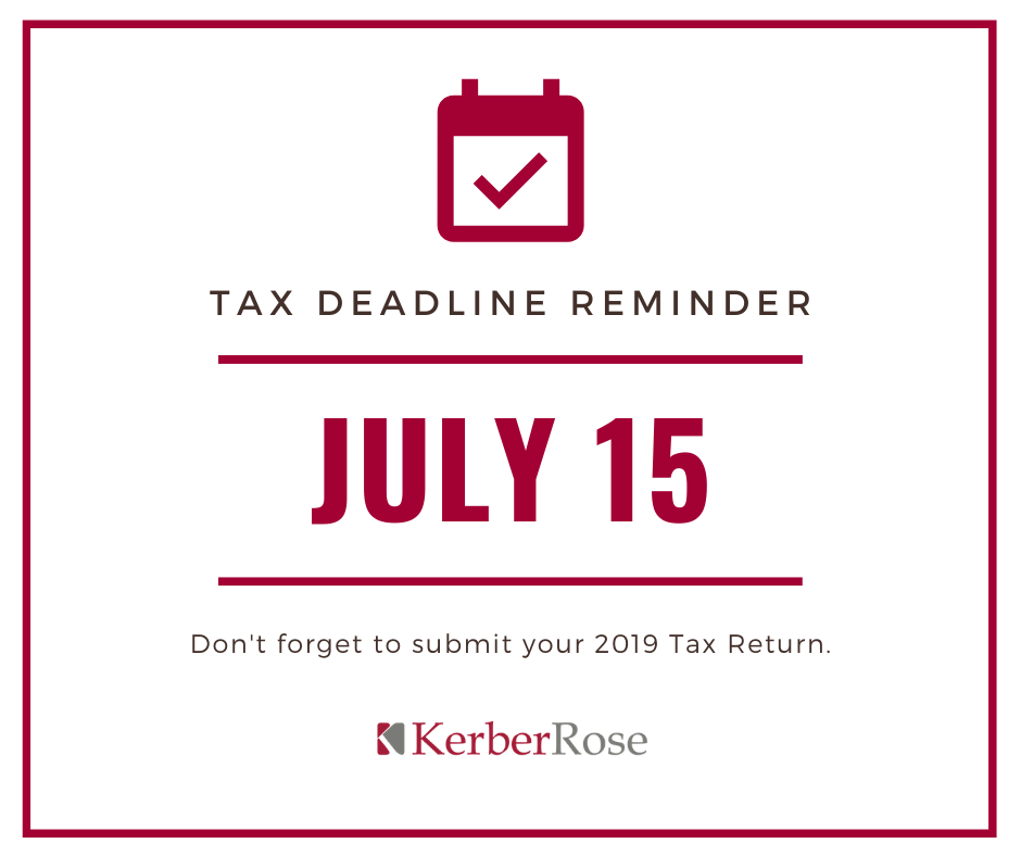 July 15th Tax Deadline Reminder